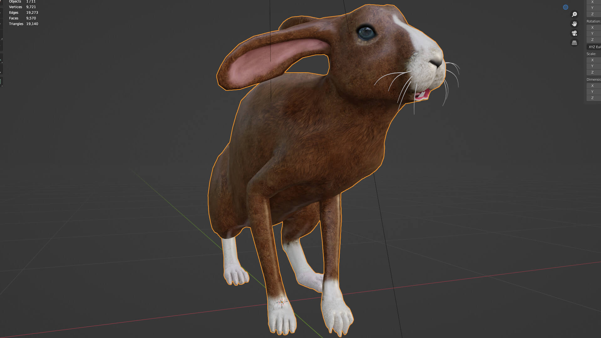 Rabbit - 3D Model by Petar Doychev