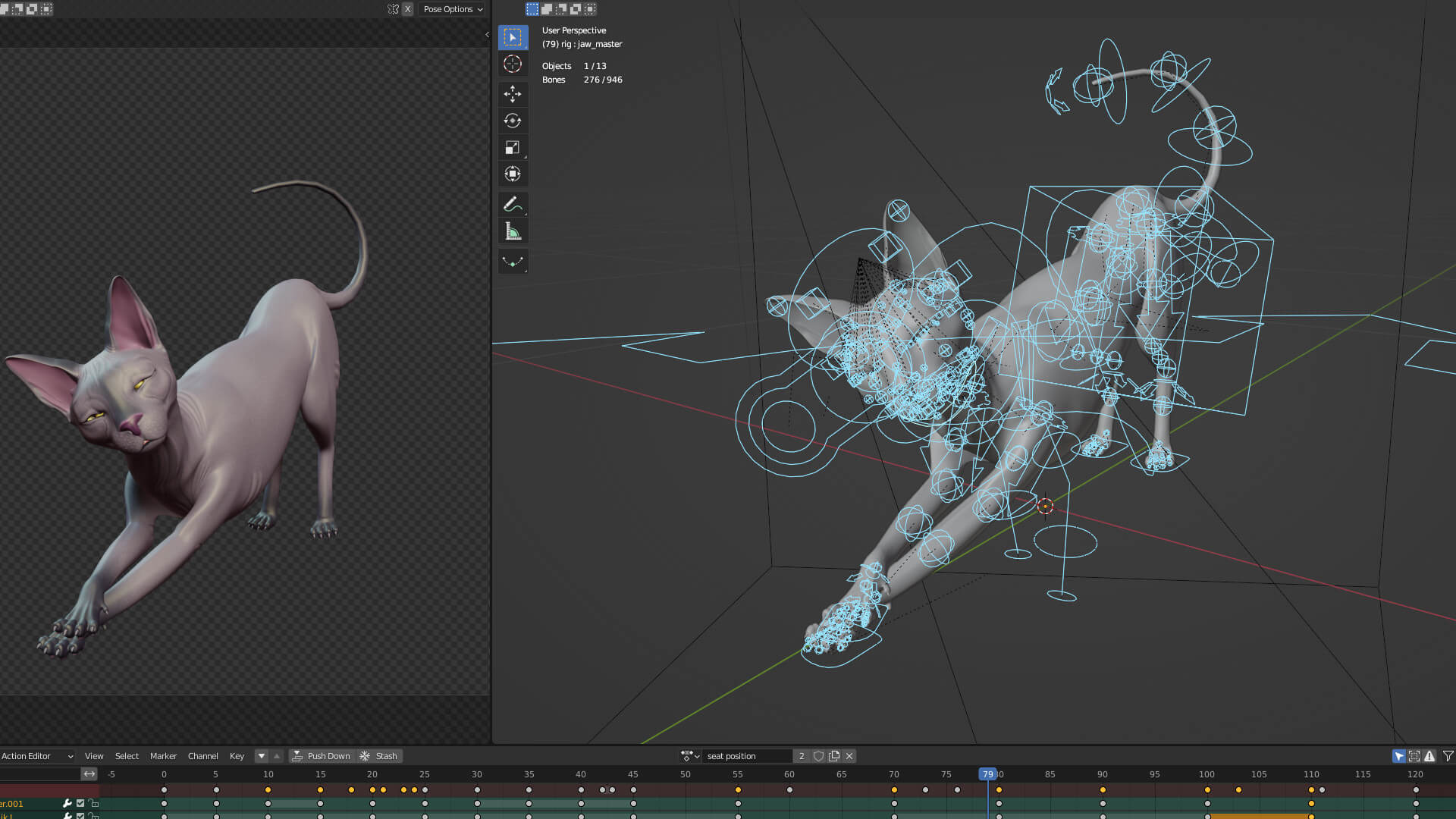 Sphynx Cat - 3D Model by Petar Doychev