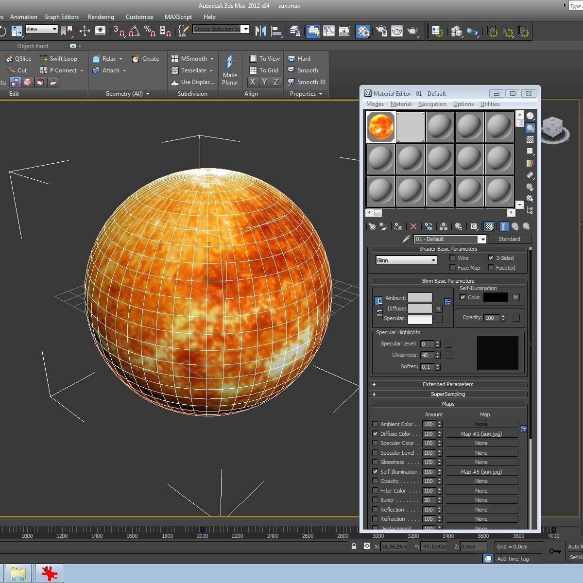 The Sun - 3D Model by Petar Doychev