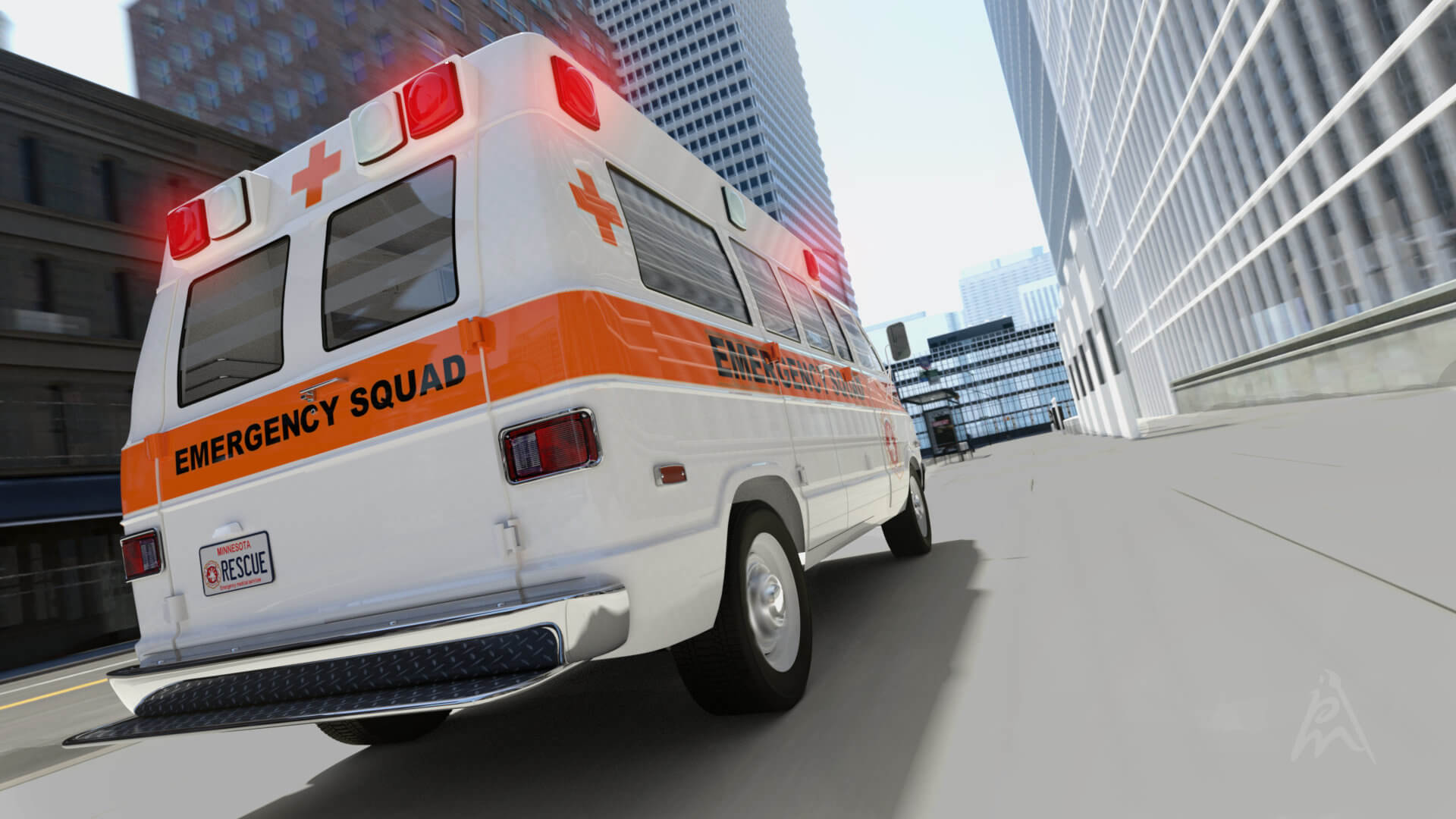 Emergency 3D Render, Digital Art by Petege