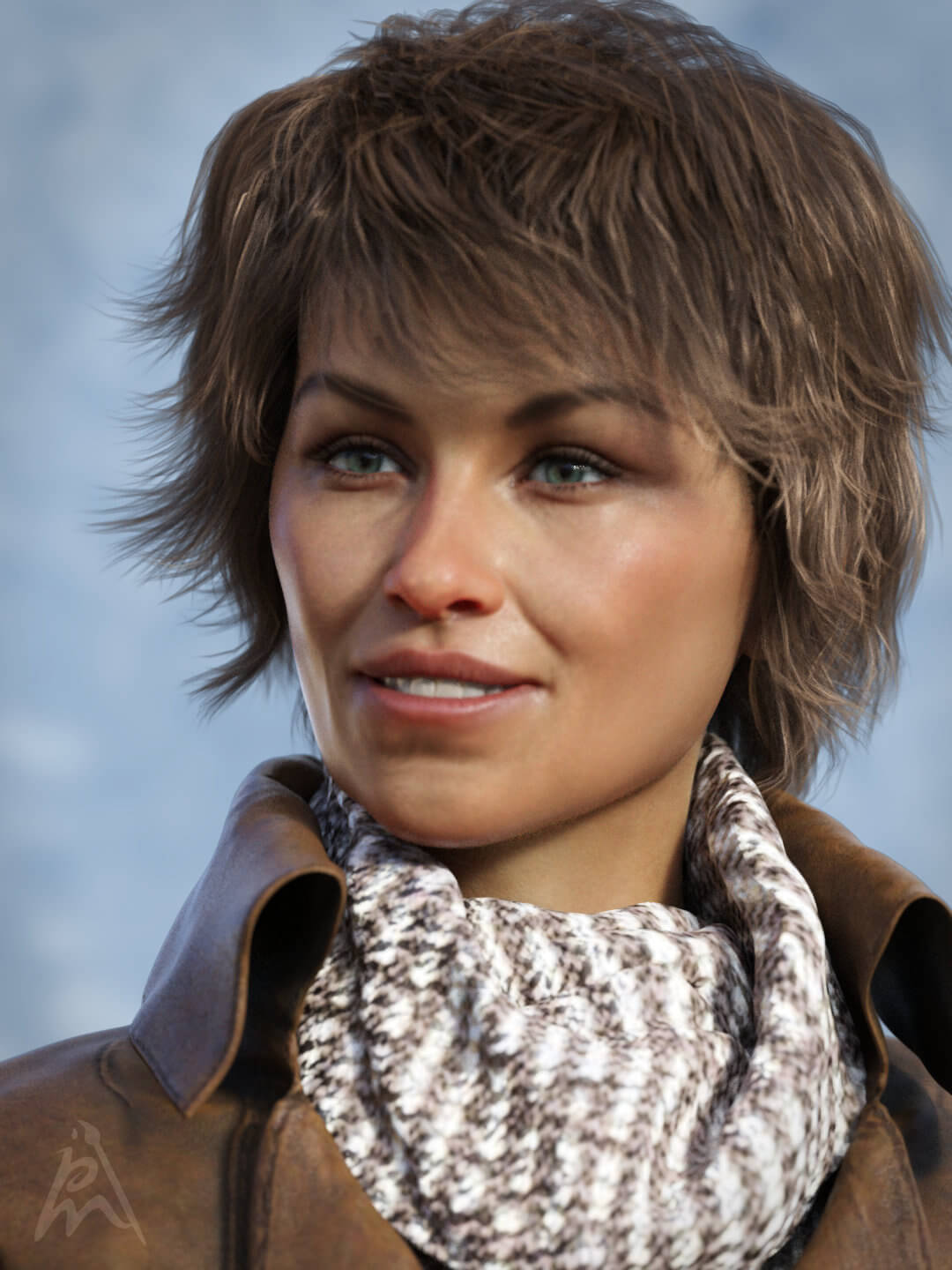 Ina 3D Render, Digital Art by Petege