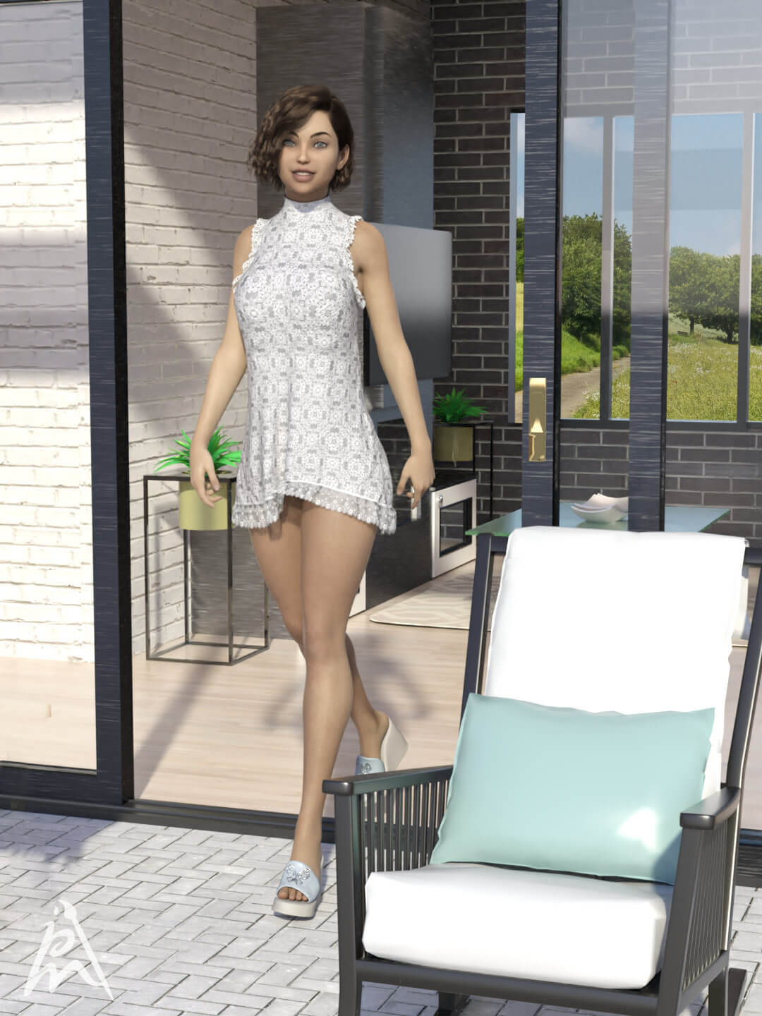 Lisabeta 4 3D Render, Digital Art by Petege