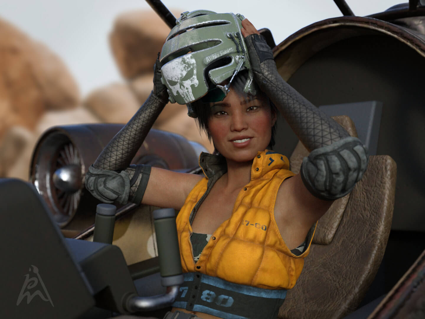 Sevin Arrived 3D Render, Digital Art by Petege