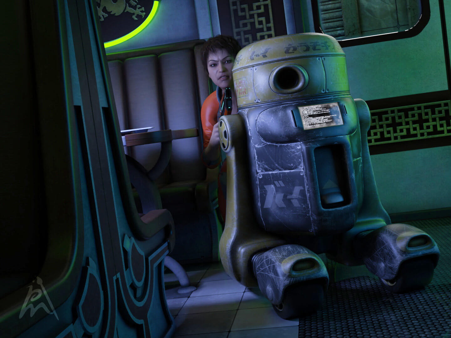 Silent Rebel (2) 3D Render, Digital Art by Petege