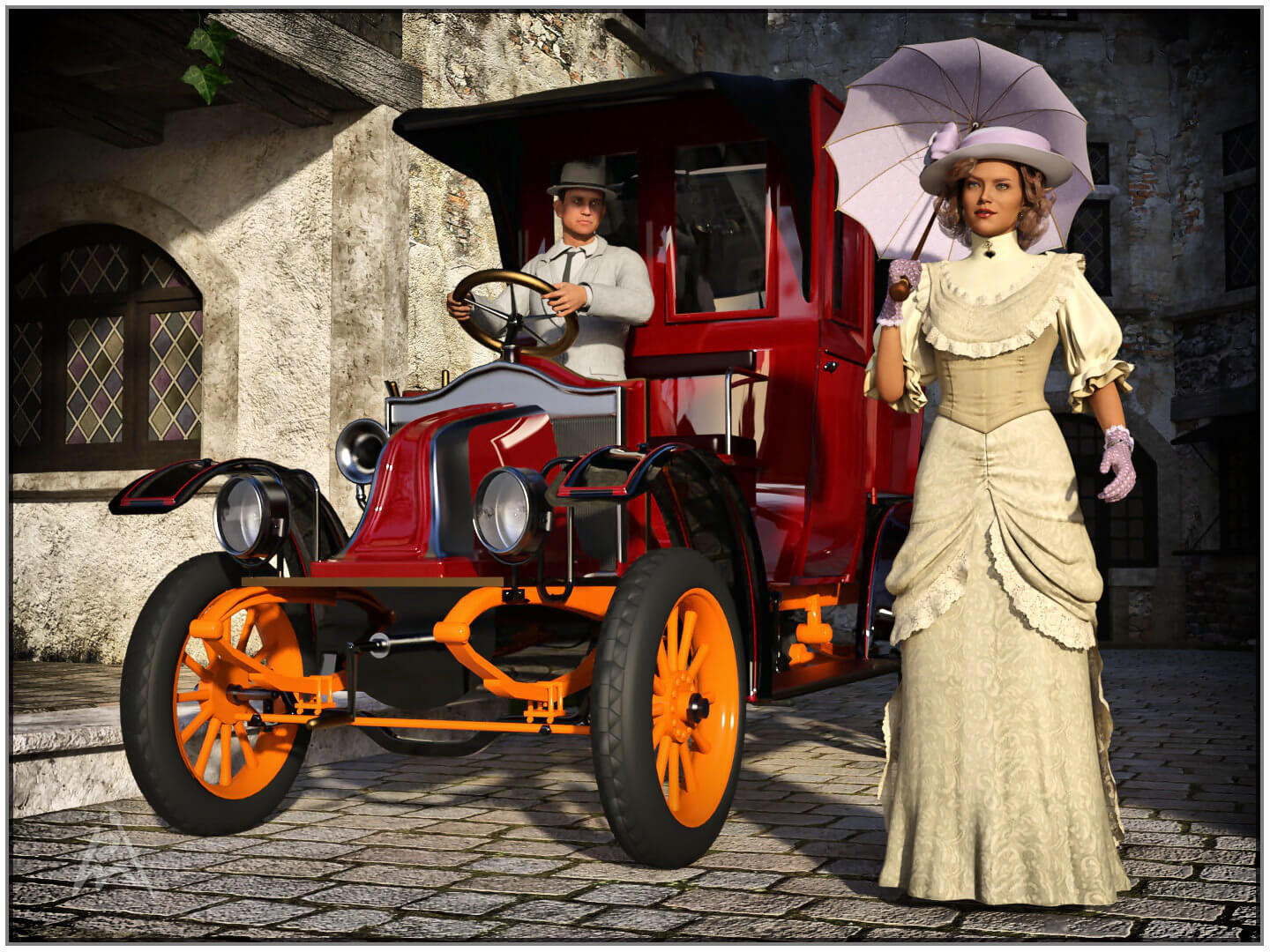 Sunny Outlook 3D Render, Digital Art by Petege