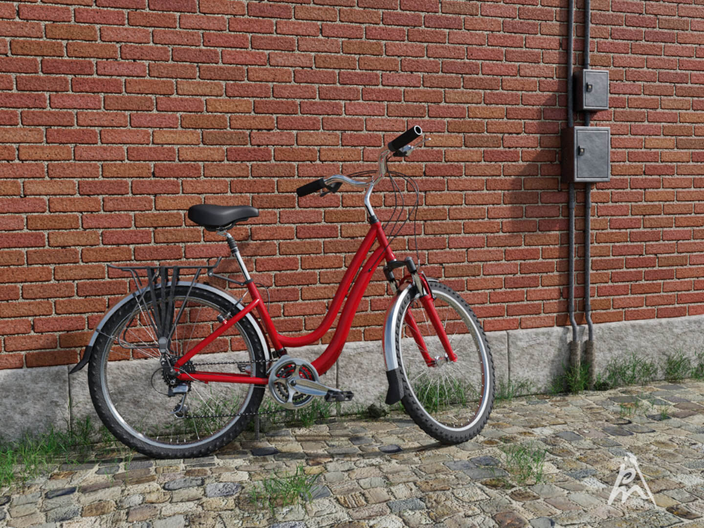 The Bike 3D Render, Digital Art by Petege