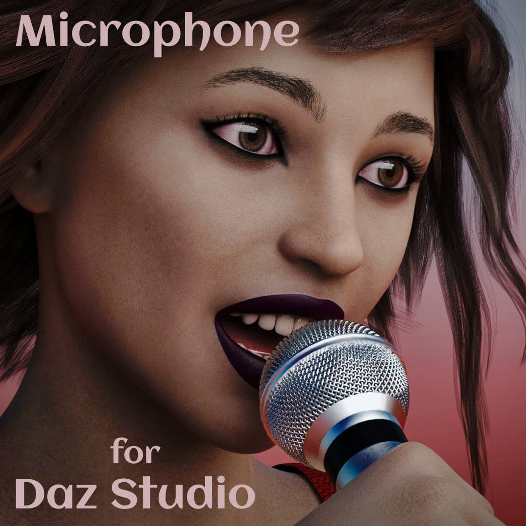 Microphone for DAZ Studio by Petege