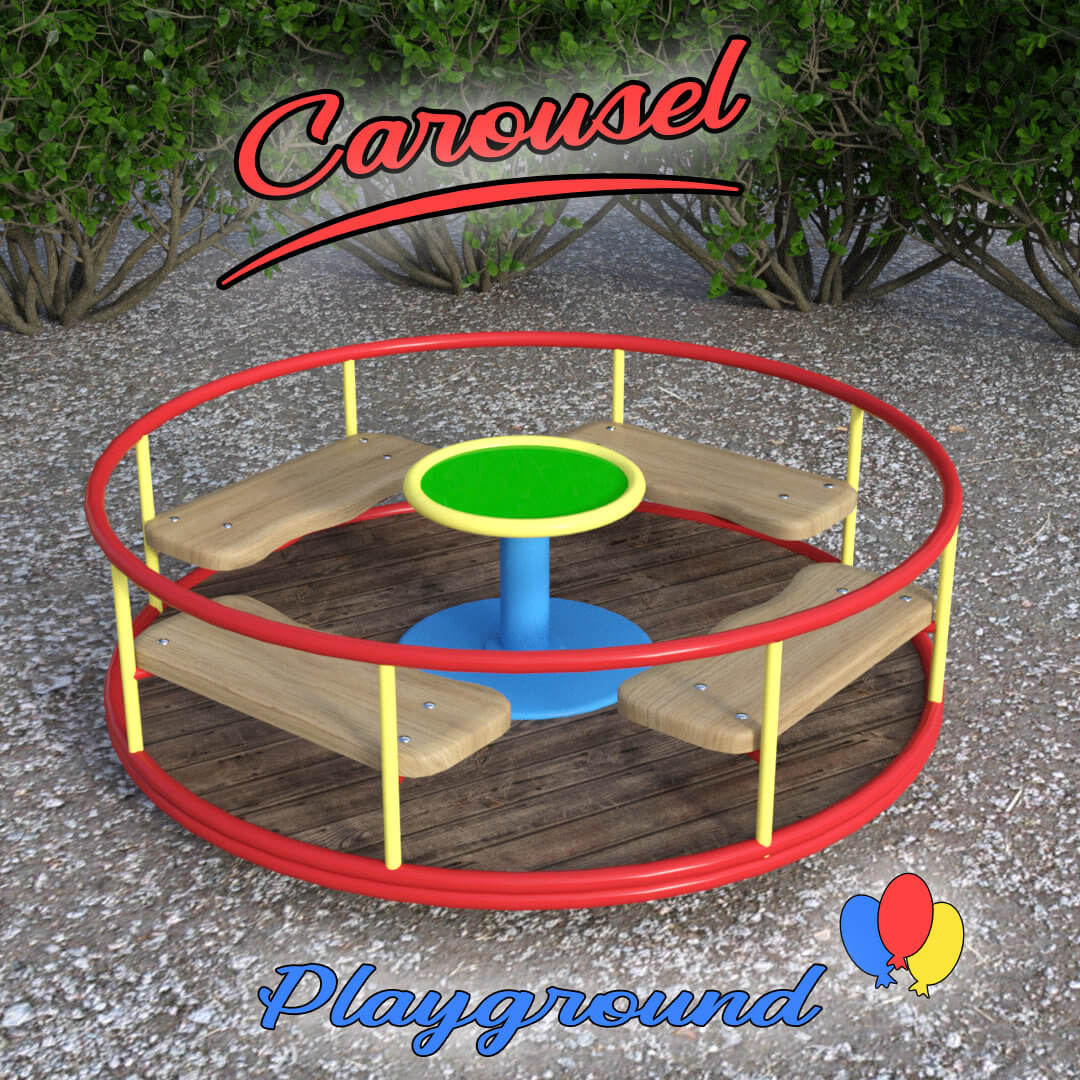 Playground Carousel - Daz Content by Petege