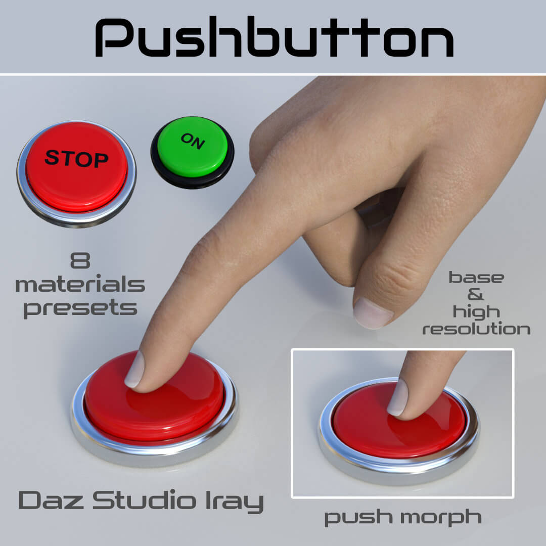 Pushbutton for DAZ Studio by Petege