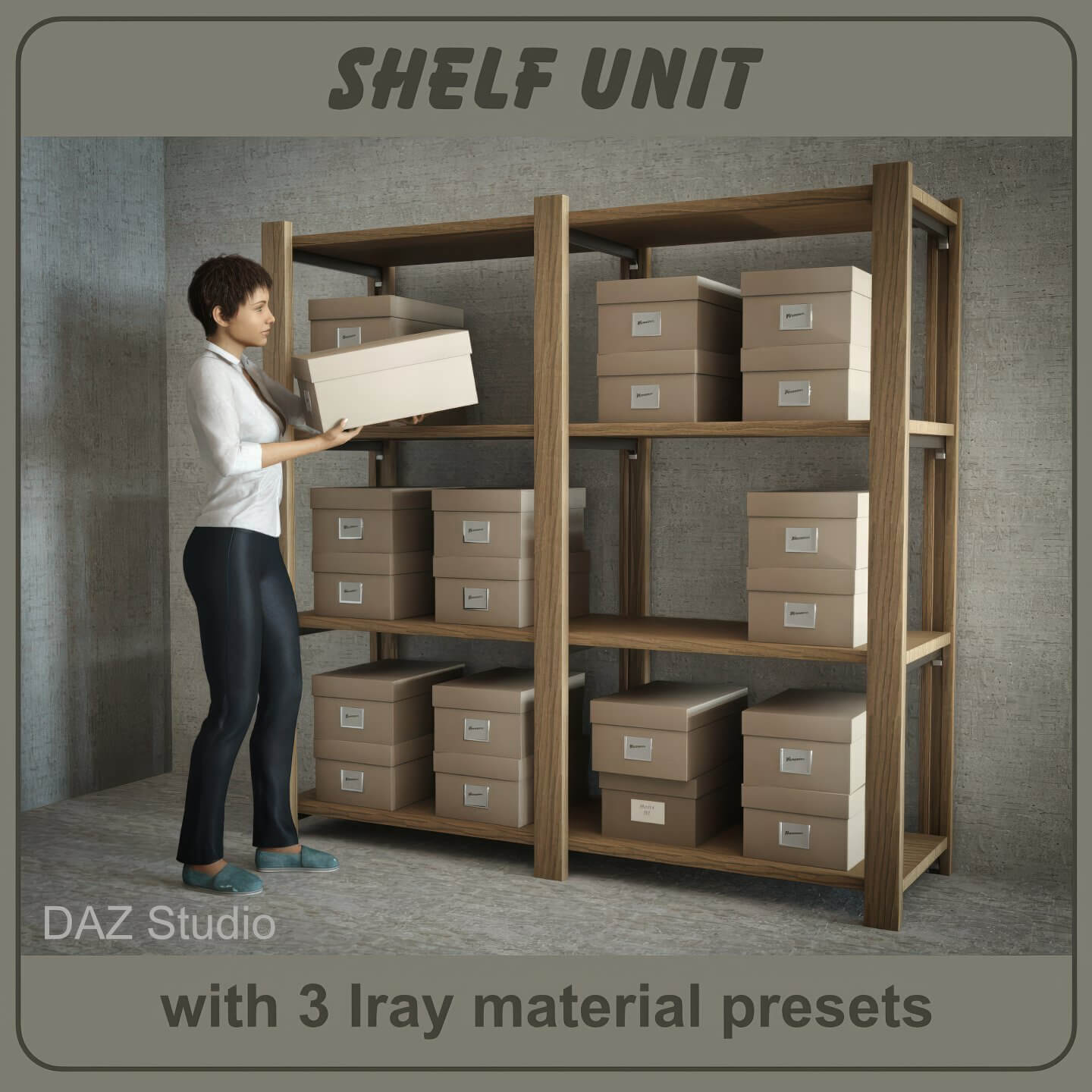 Shelf Unit for DAZ Studio by Petege