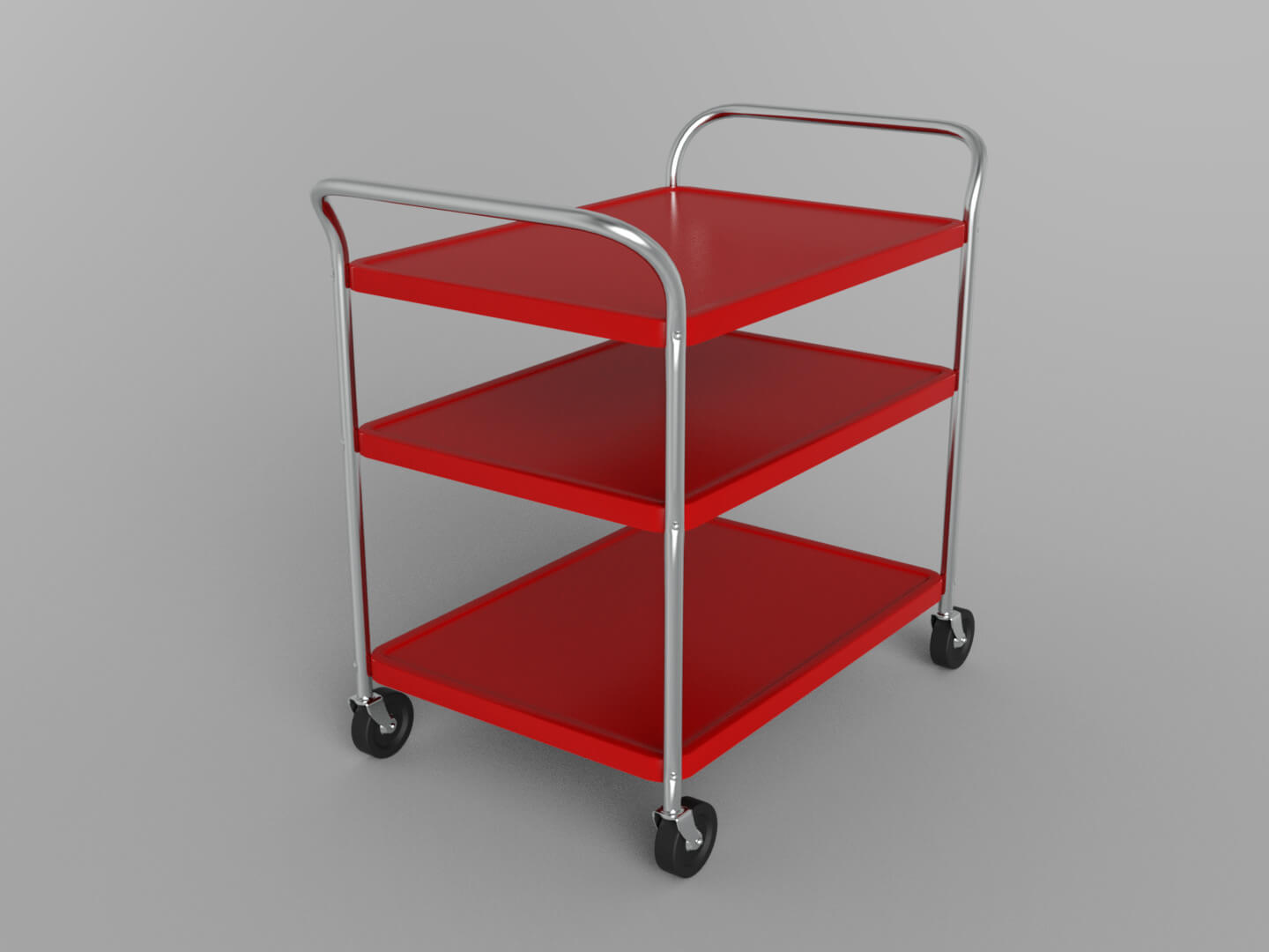 Three Tier Trolley - Daz Content by Petege