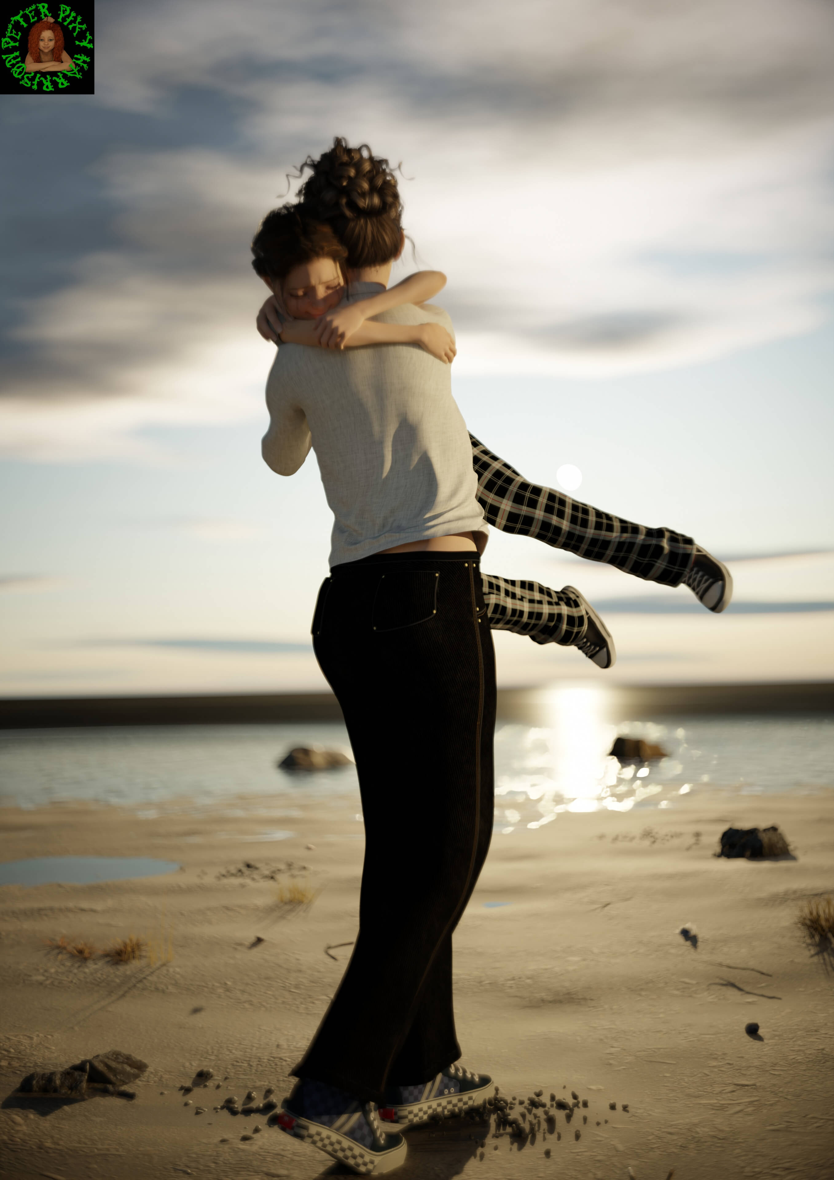 A Happy Accident 3D Render, Digital Art by PeterPixyHarrison