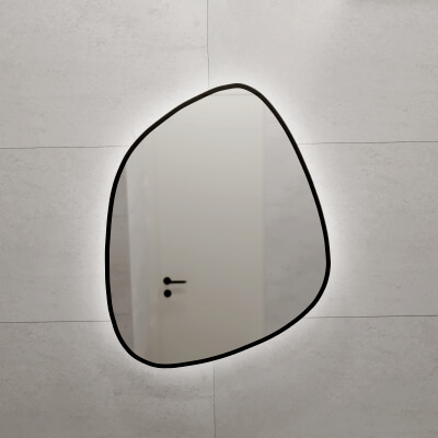 Mirror With Black Edge and Backlight - 3D Model by PetruninaNa