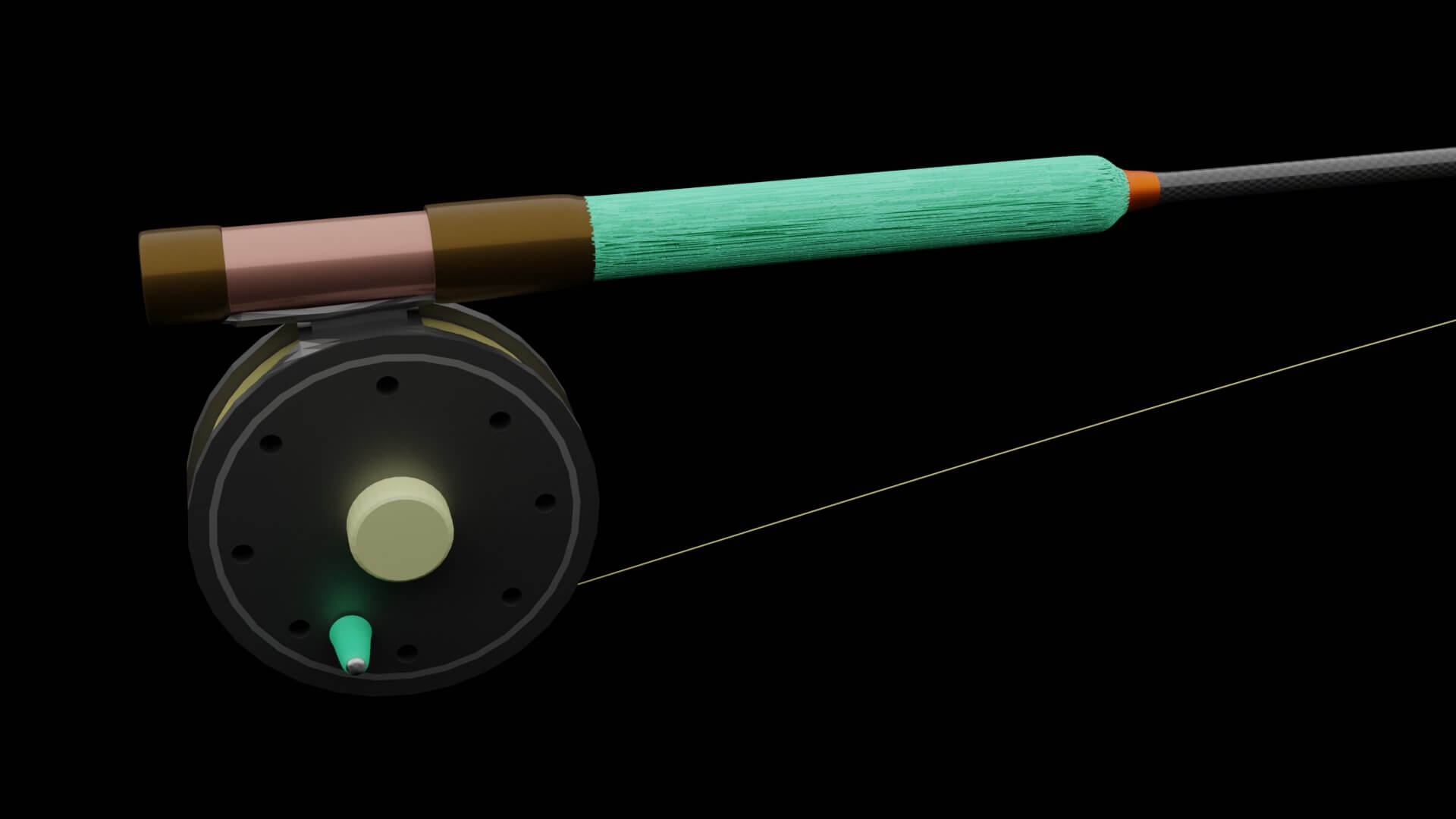 Fly Fishing Rod - 3D Model by petty_man