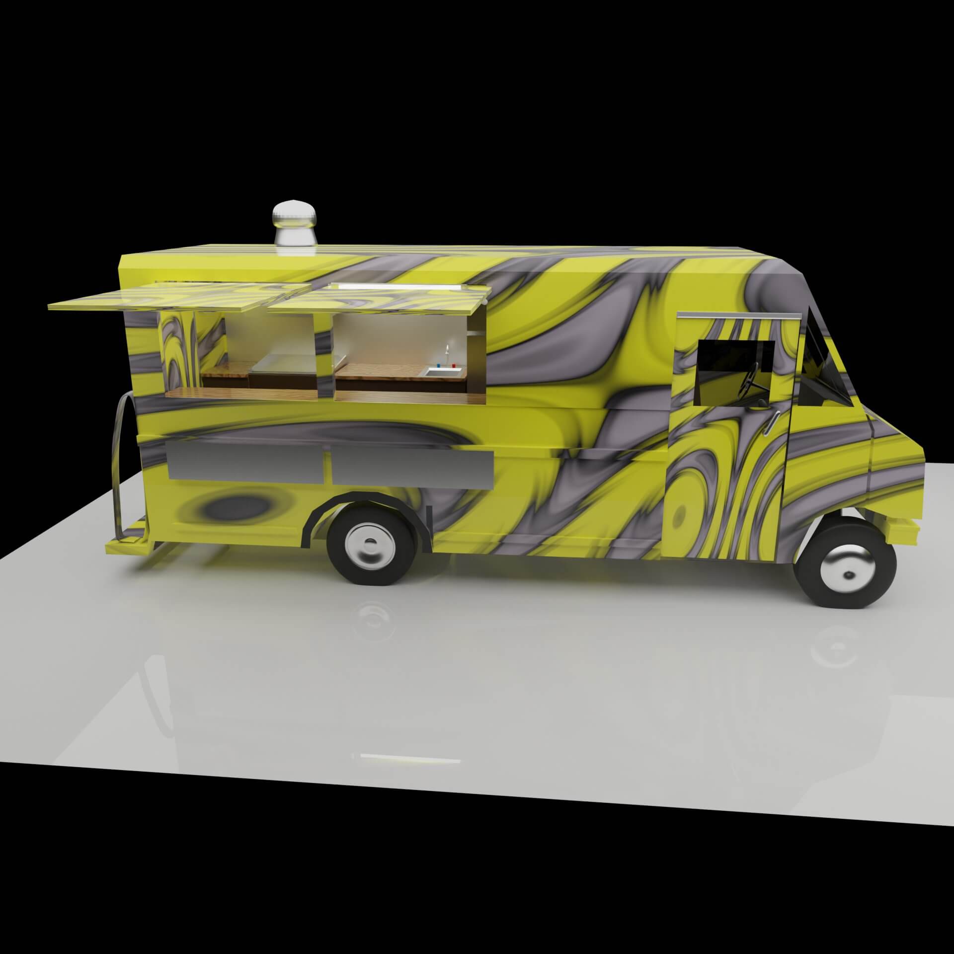 Food Truck - 3D Model by petty_man