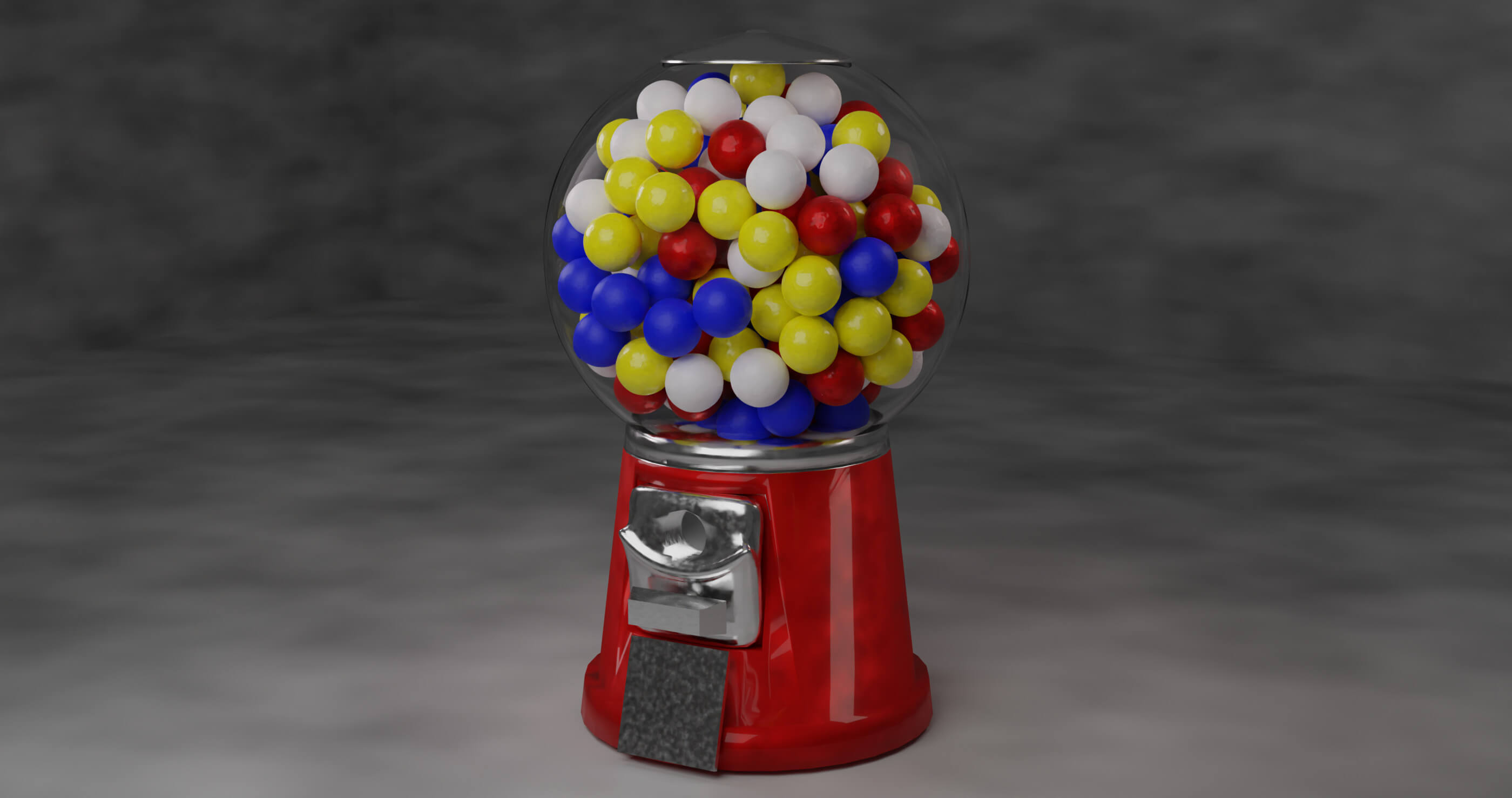 Gumball Machine - 3D Model by petty_man