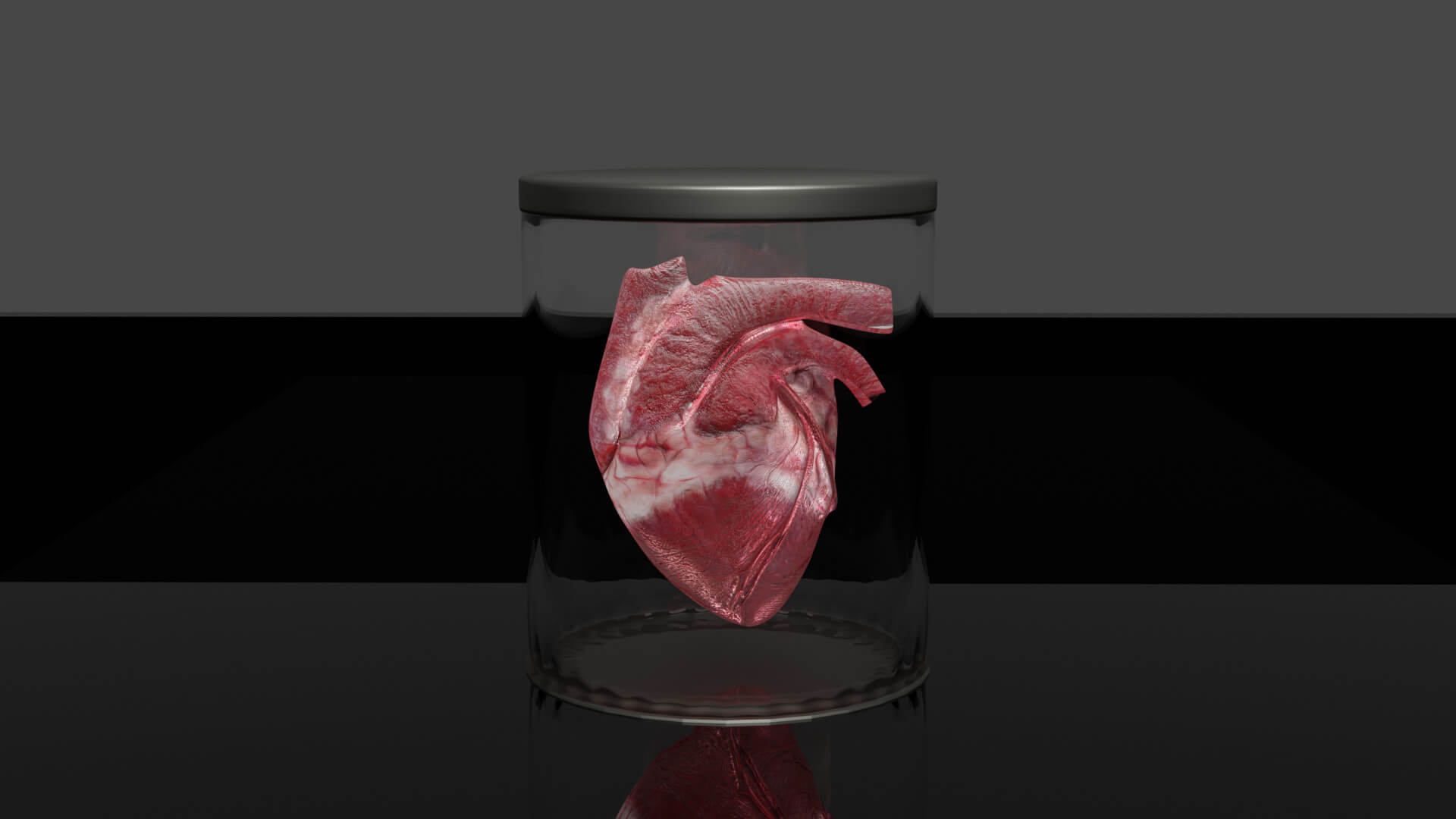 Heart in a Jar - 3D Model by petty_man