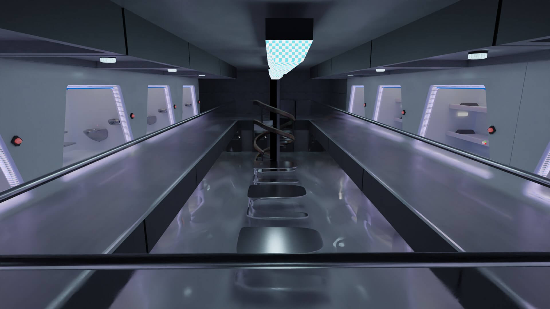 Futuristic Prison Space Station