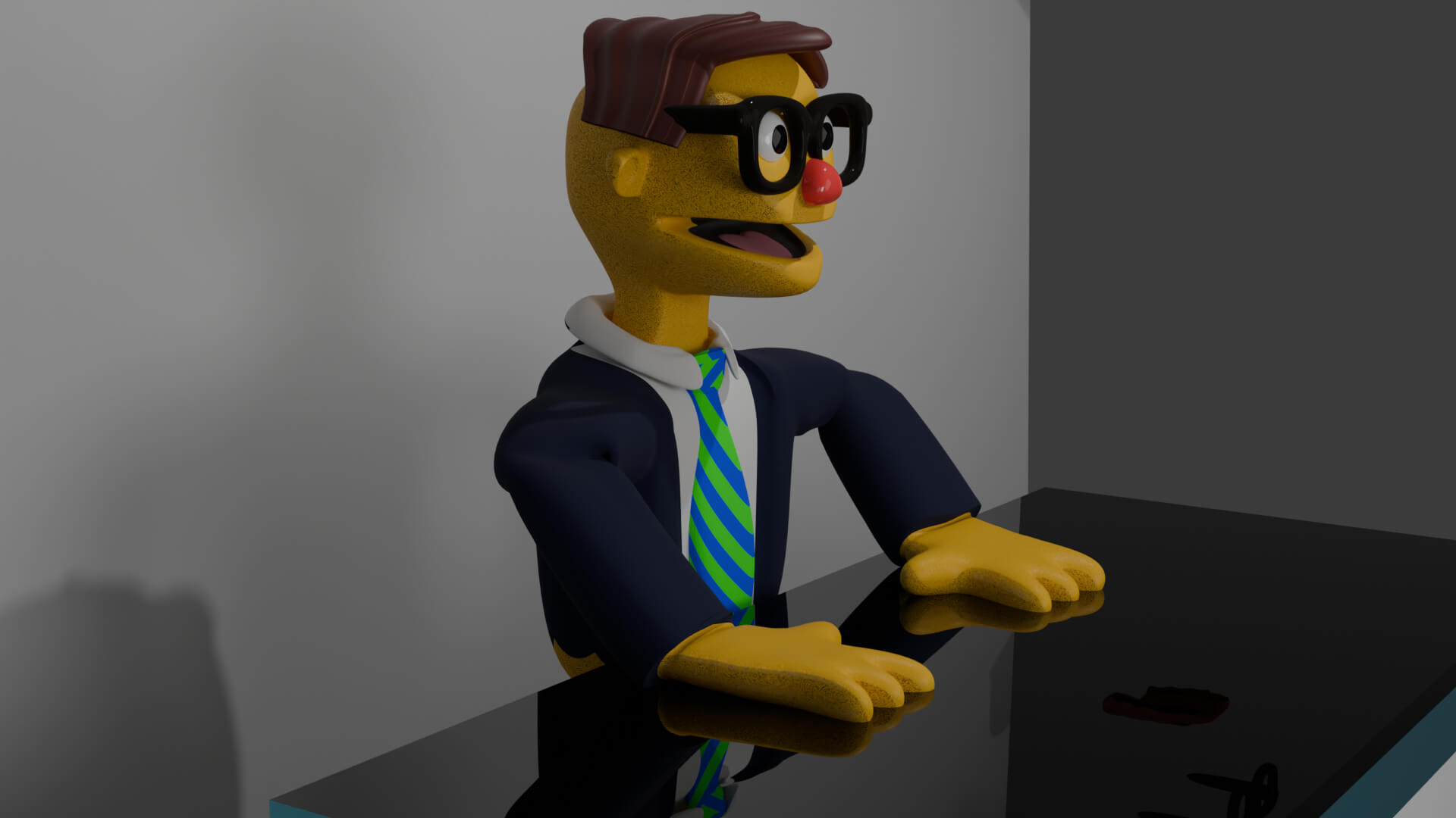 Puppet Anchor Man - 3D Model by petty_man