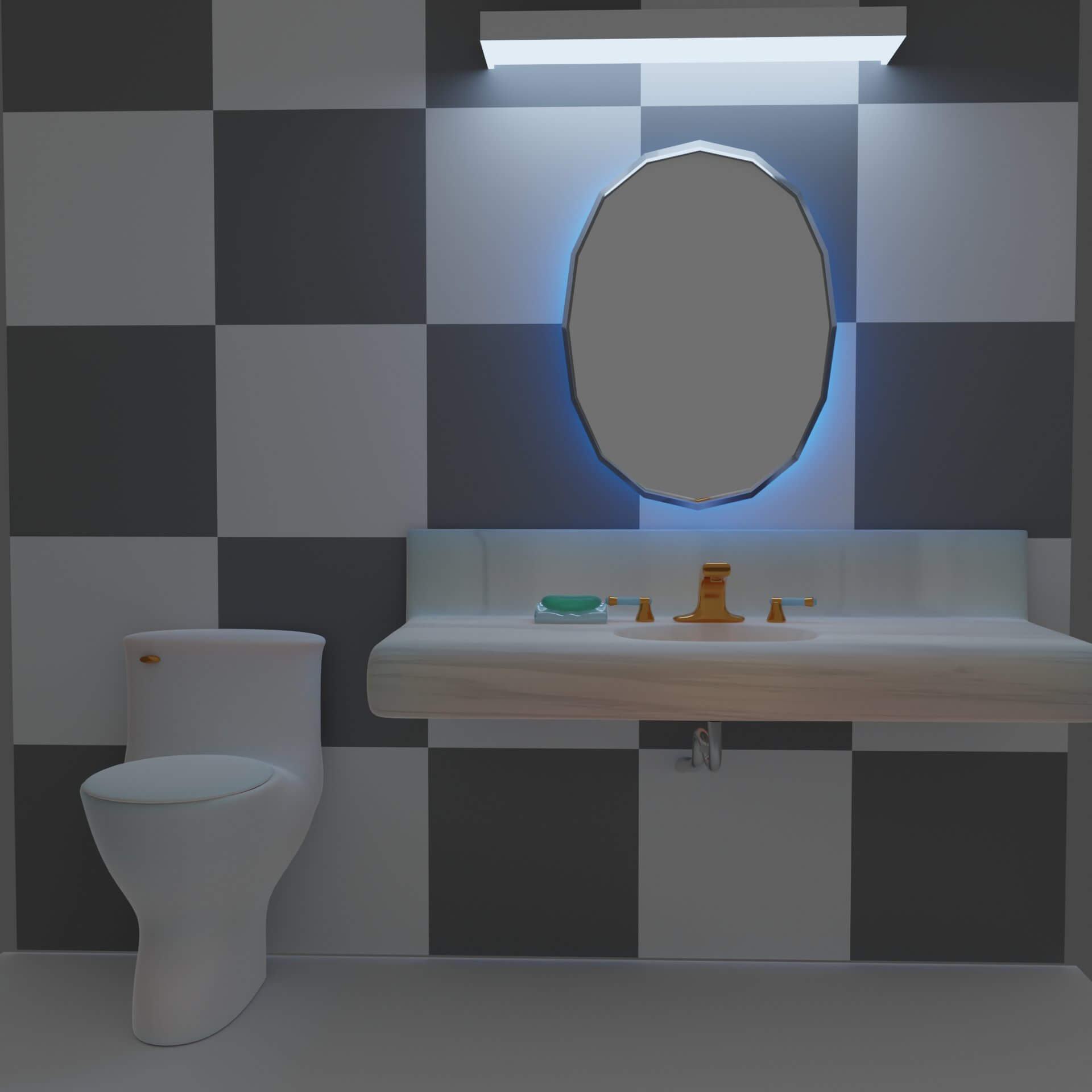 Small Bathroom - 3D Model by petty_man