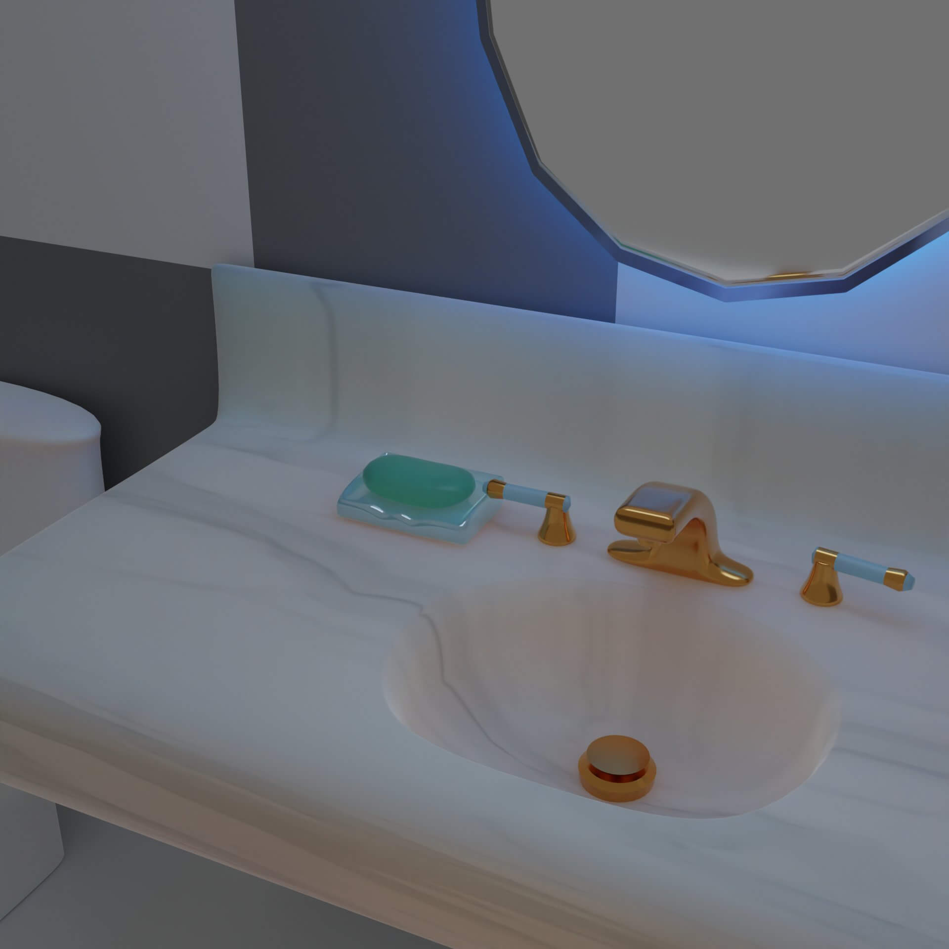 Small Bathroom - 3D Model by petty_man