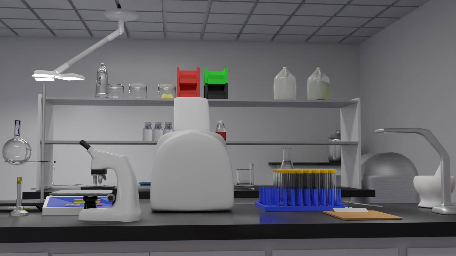 Small Laboratory - 3D Model by petty_man