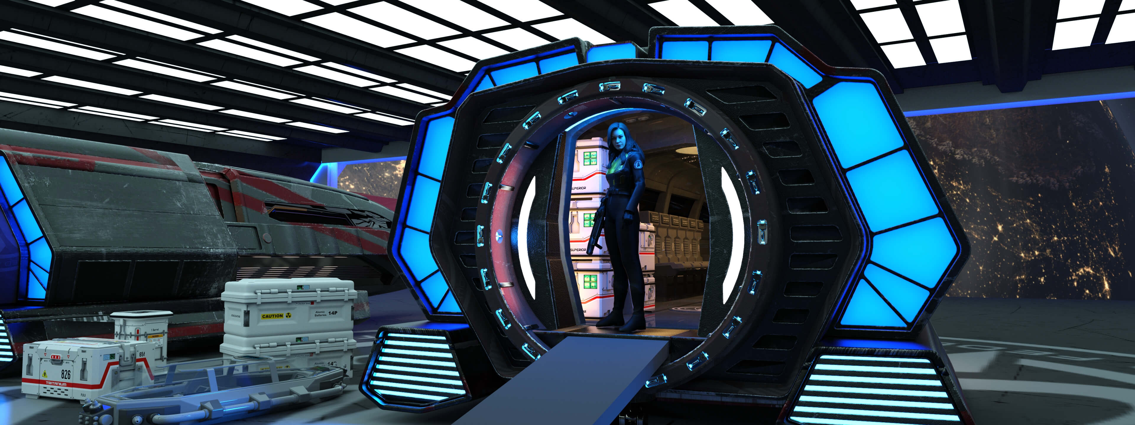 Away Mission 3D Render, Digital Art by Pettypvt