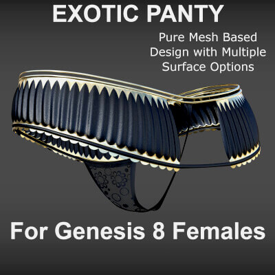 Starkini G-String for Genesis 8 Female Daz Content by PH3Dee