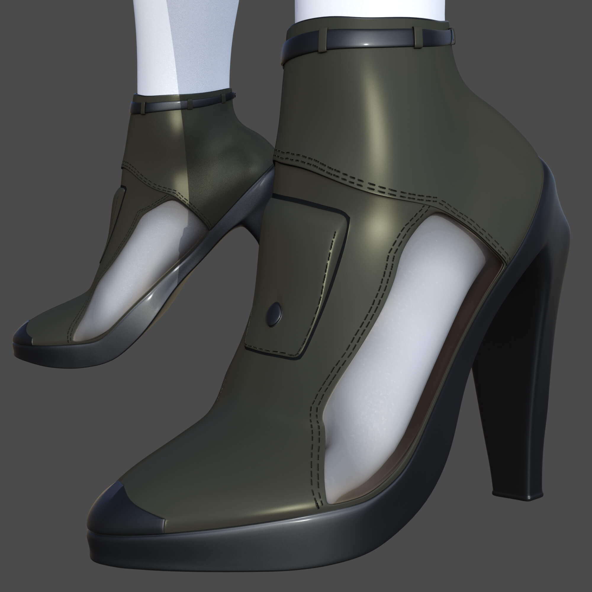 Fighter Agent Shoes for Genesis 8 Female - Daz Content by PH3Dee