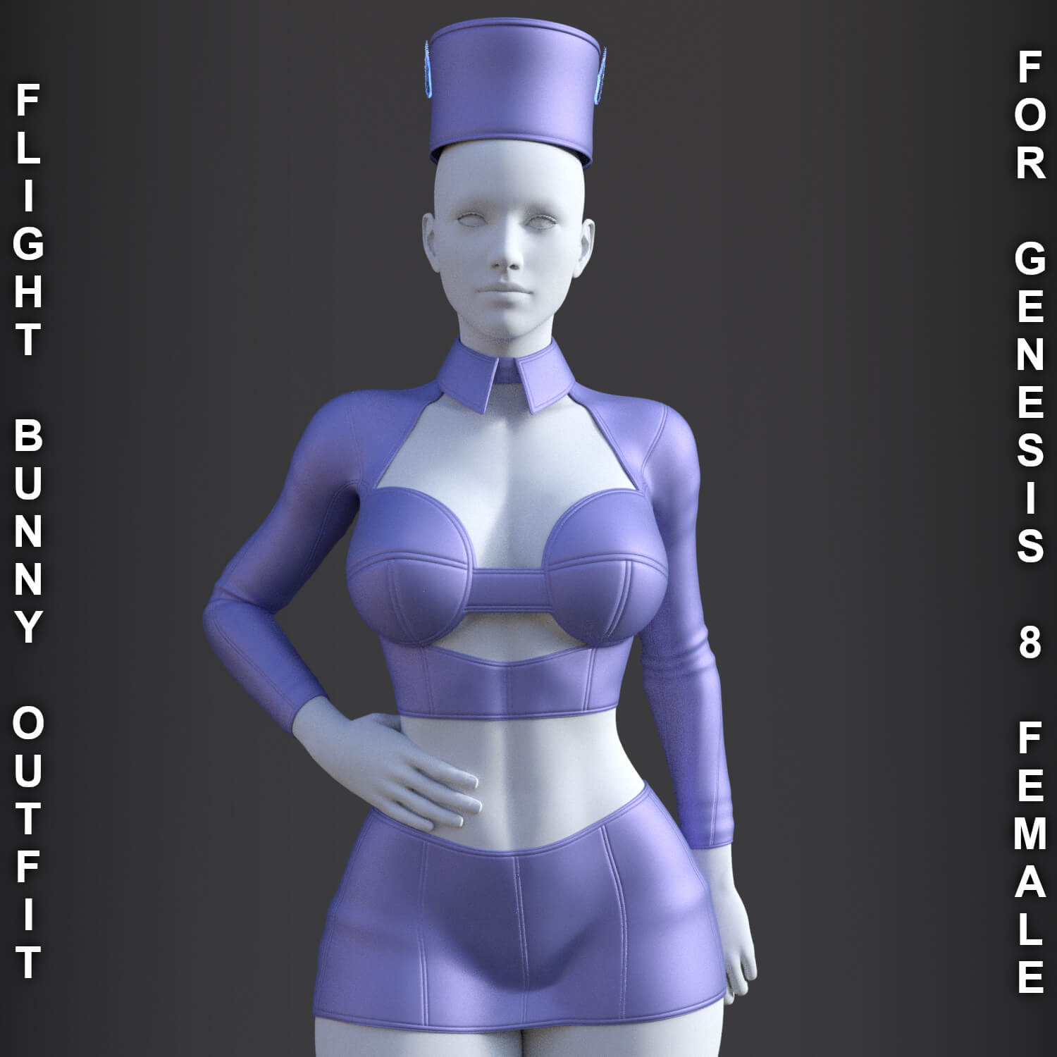Flight Bunny Uniform for Genesis 8 Females - Daz Content by PH3Dee