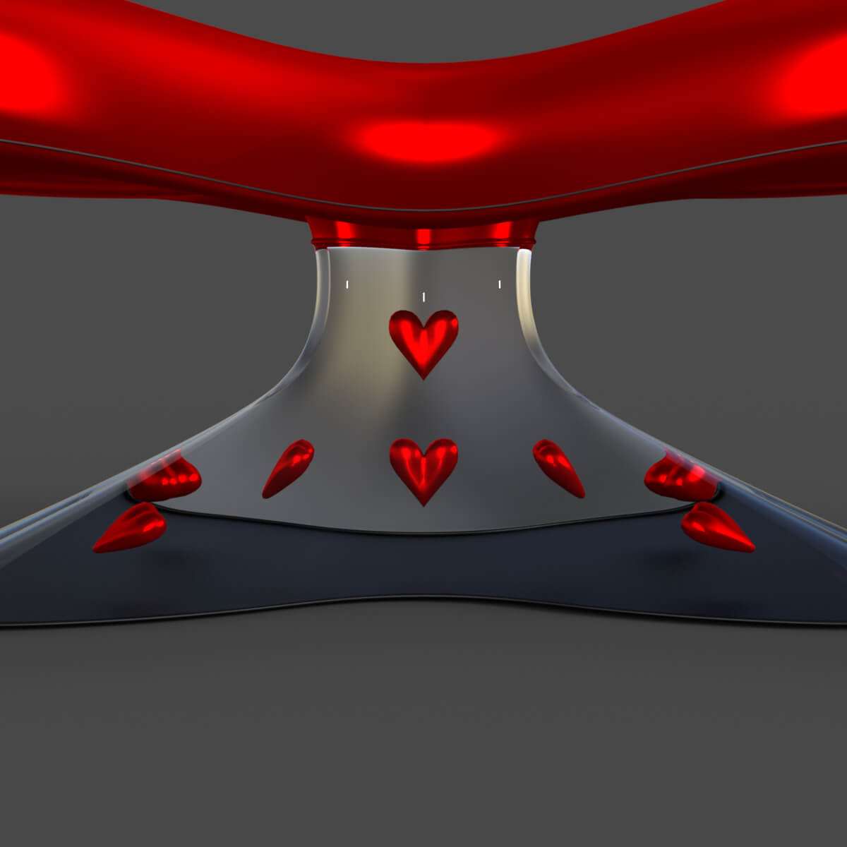 Heart Bench for DAZ by PH3Dee