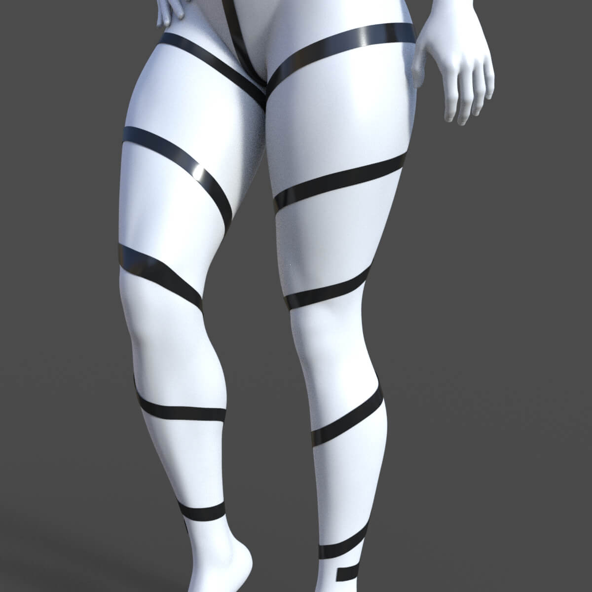 Kinky Tape Kini for Genesis 8 Female - Daz Content by PH3Dee