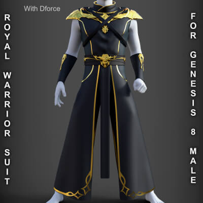 Royal Warrior Suit for Genesis 8 Males - Daz Content by PH3Dee