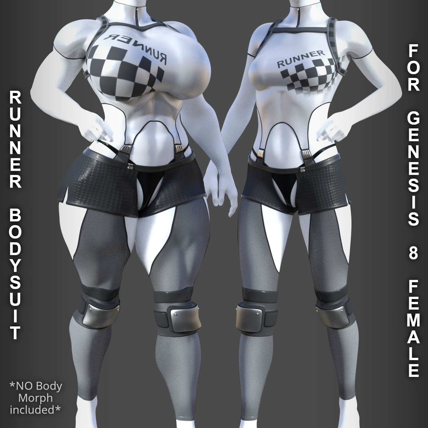 Runner Bodysuit for Genesis 8 Female - Daz Content by PH3Dee