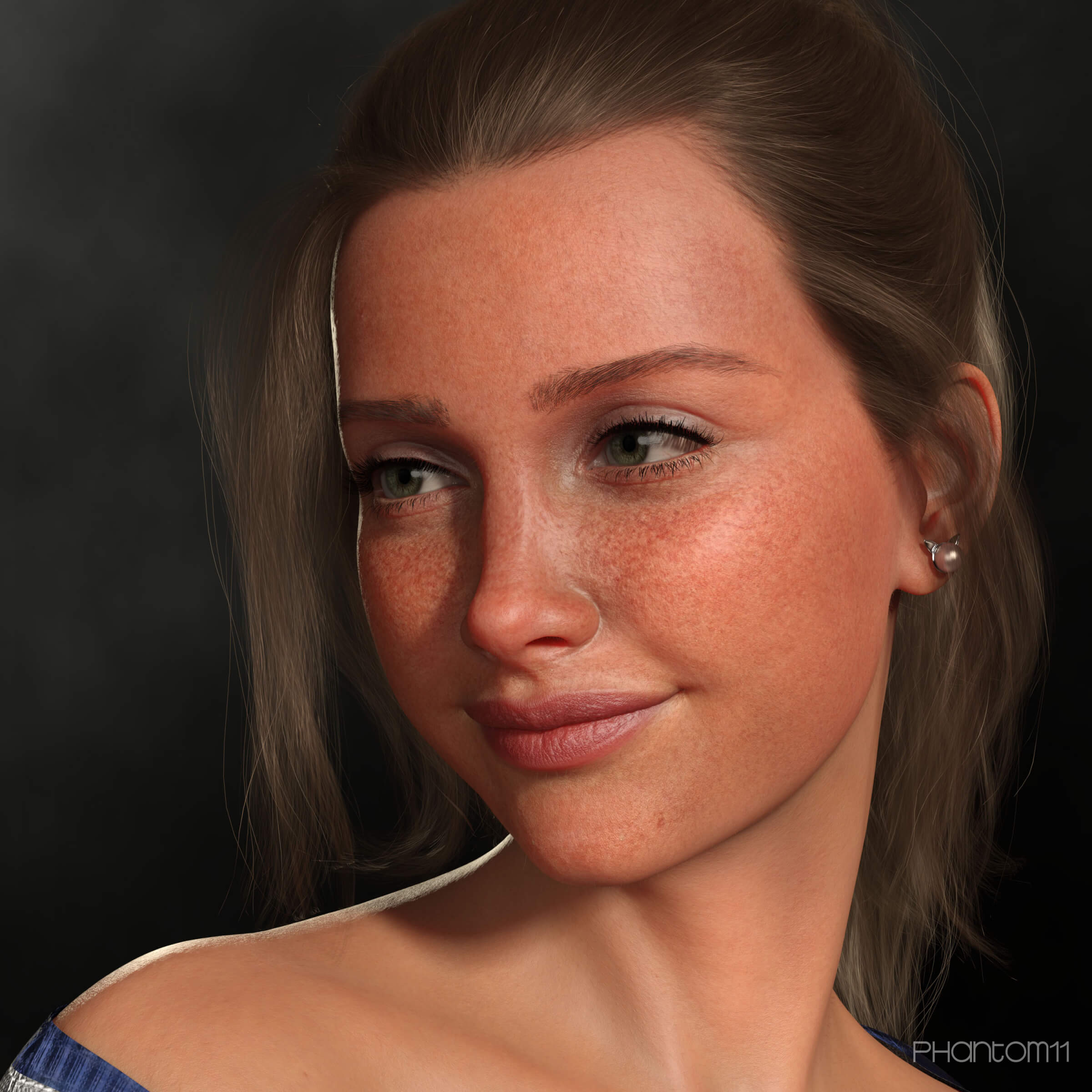 Portrait of Madison 3D Render, Digital Art by phantom11