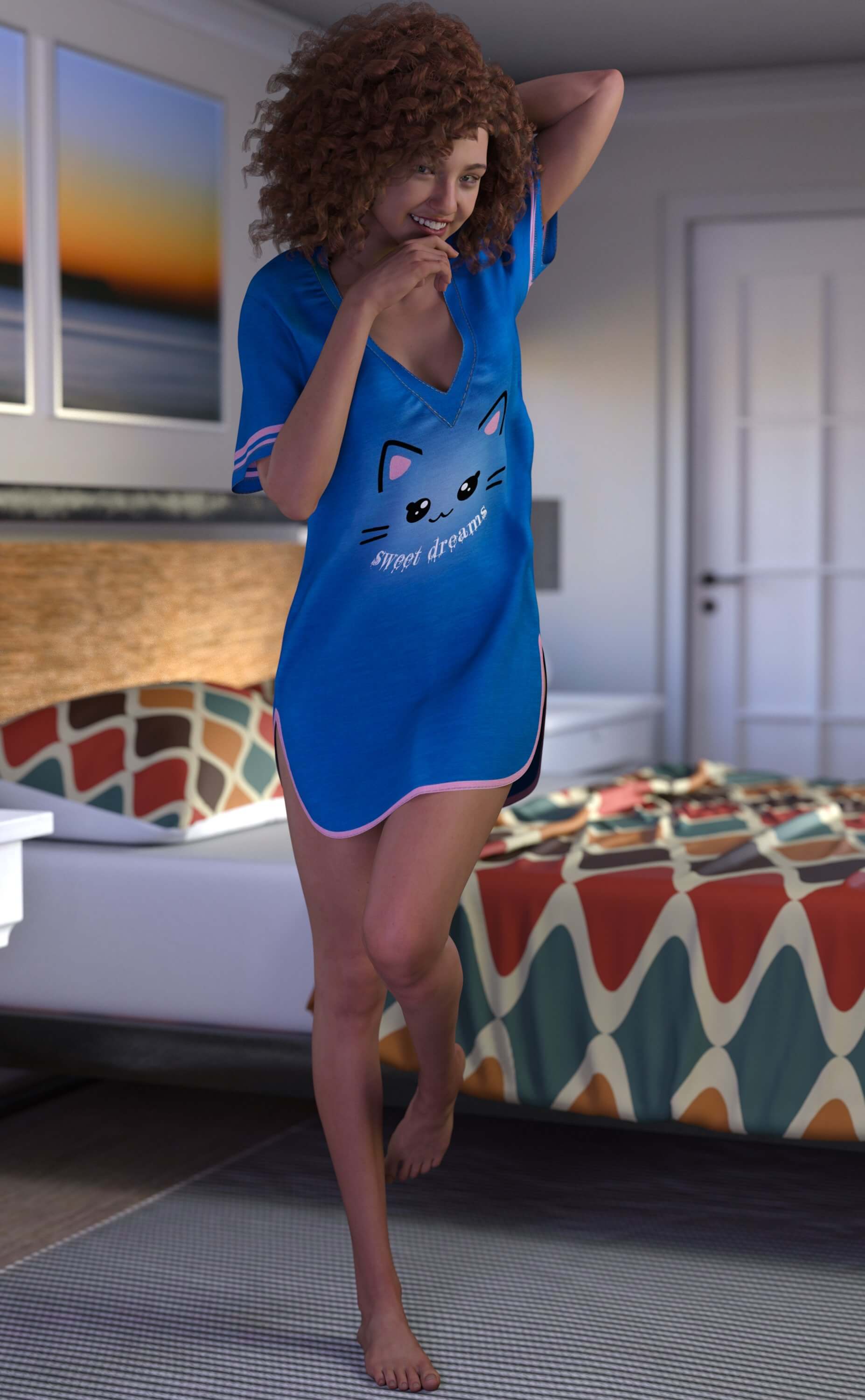 Sweet Dreams 3D Render, Digital Art by phantom11