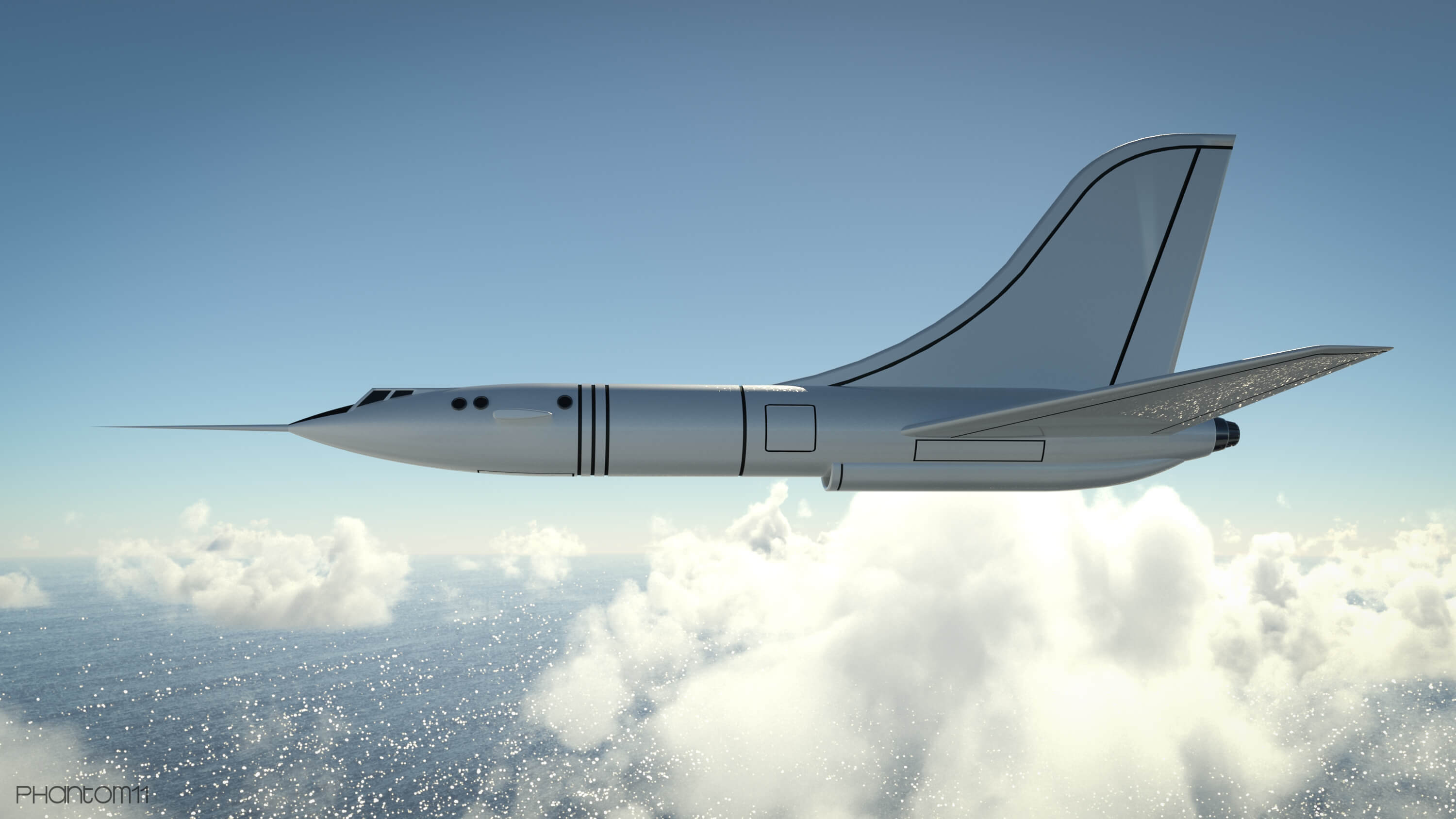 The Dragonfly Jet From Jonny Quest 3D Render by phantom11