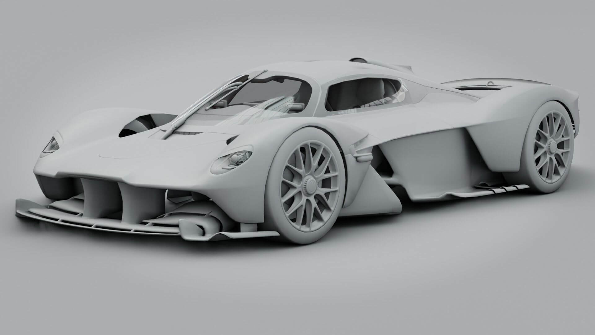 Aston Martin Valkyrie - 3D Model by Phazan