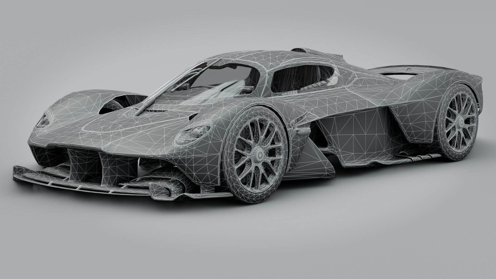 Aston Martin Valkyrie - 3D Model by Phazan
