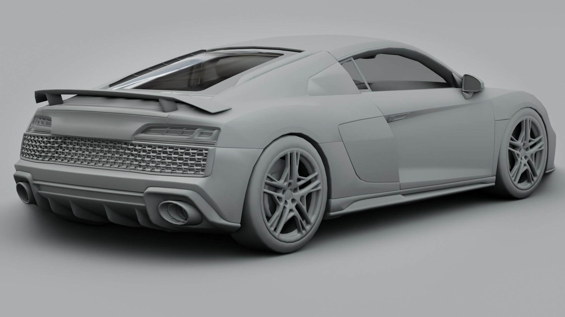 Audi R8 V10 2023 - 3D Model by Phazan