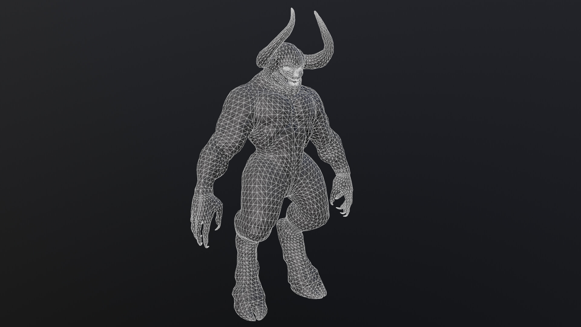 Big Demon Monster - 3D Model by Phazan