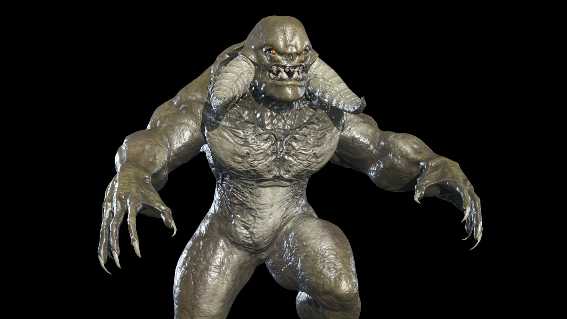 Big Demon 5 Monster - 3D Model by Phazan