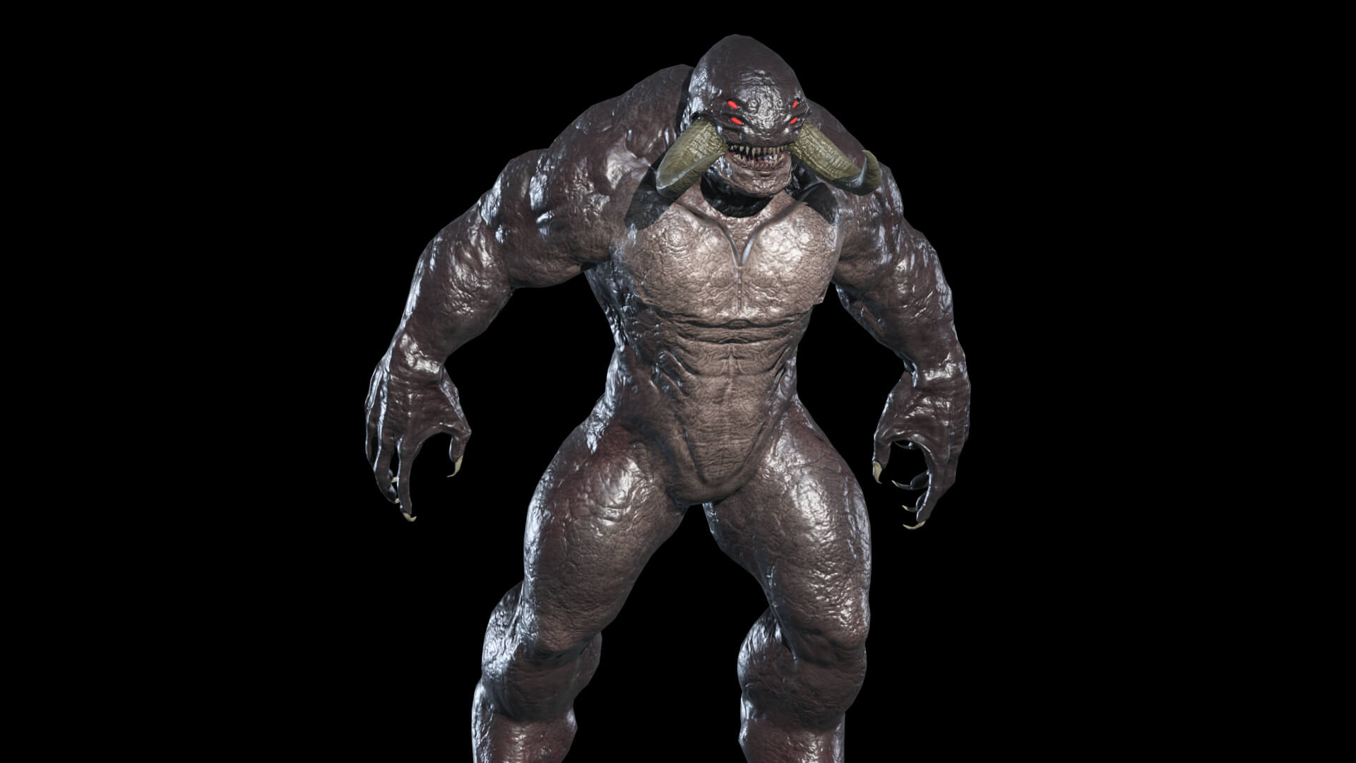 Big Demon 7 Monster - 3D Model by Phazan