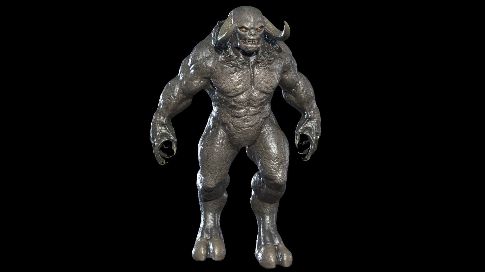 Big Demon 8 Monster - 3D Model by Phazan