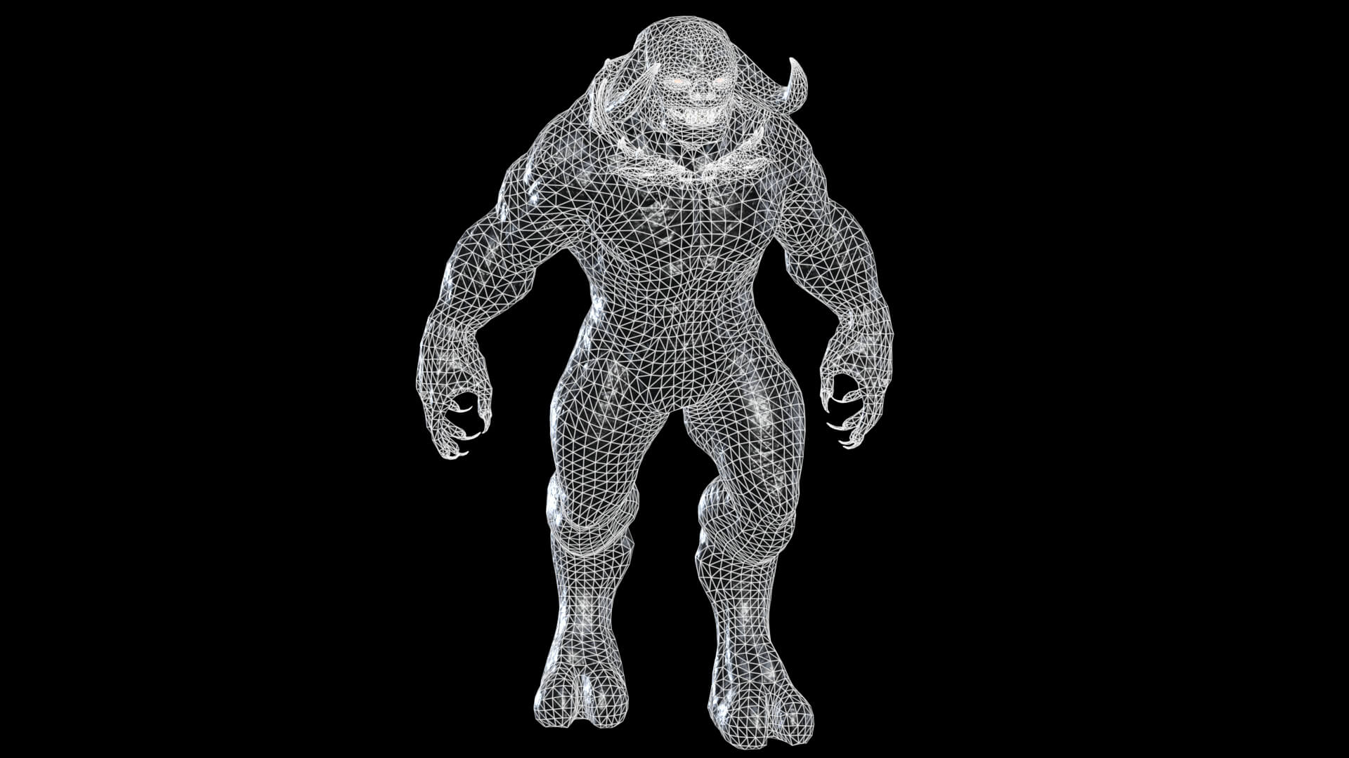 Big Demon 8 Monster - 3D Model by Phazan