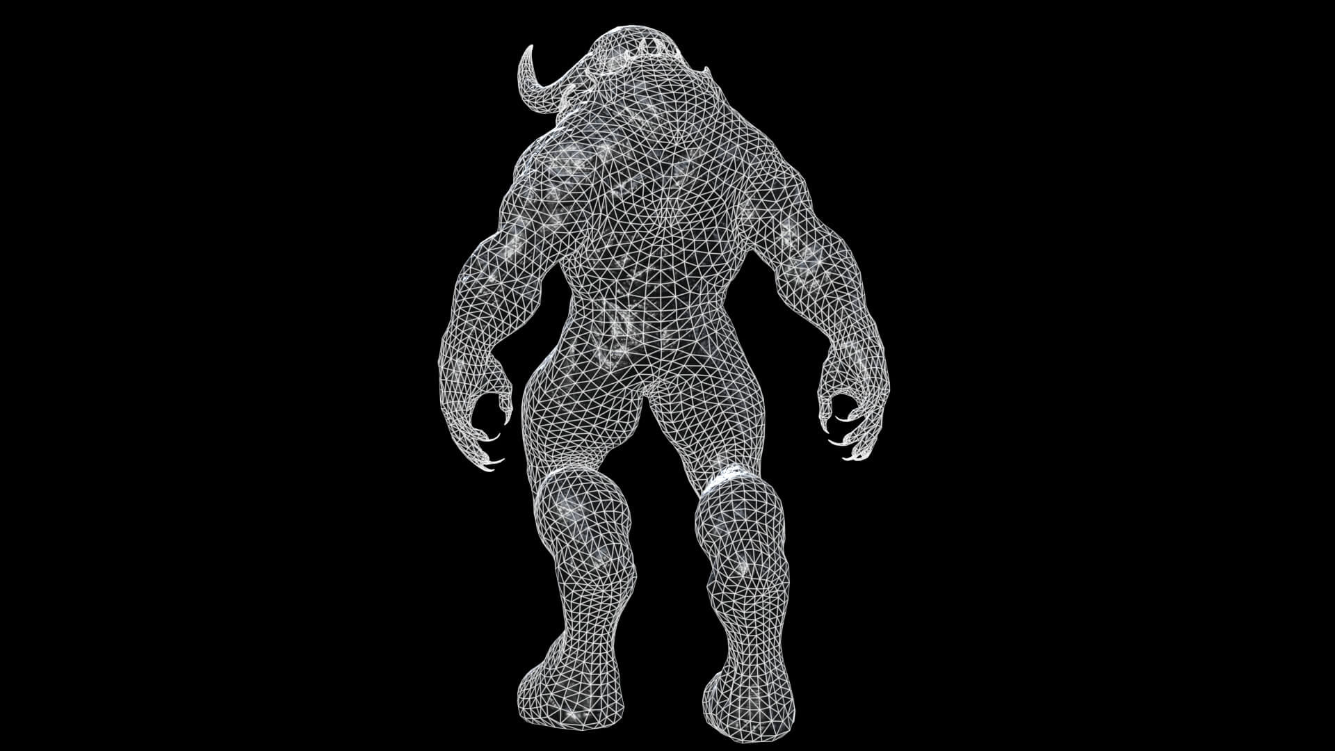 Big Demon 8 Monster - 3D Model by Phazan