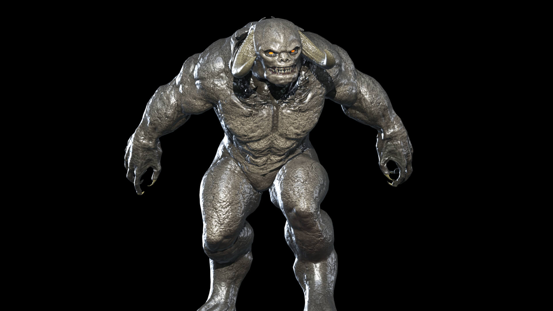 Big Demon 8 Monster - 3D Model by Phazan