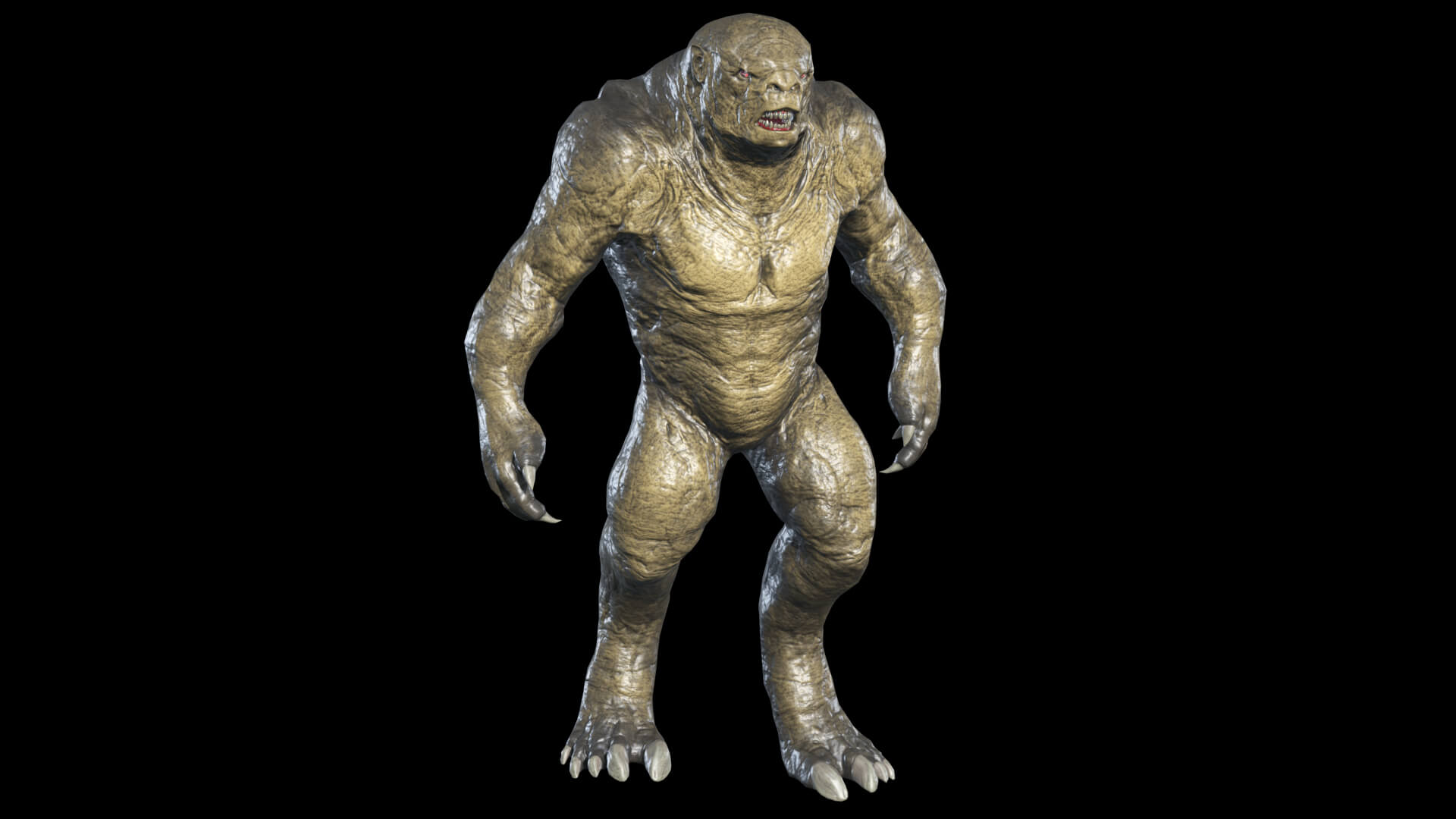 Big Monster Game Ready - 3D Model by Phazan