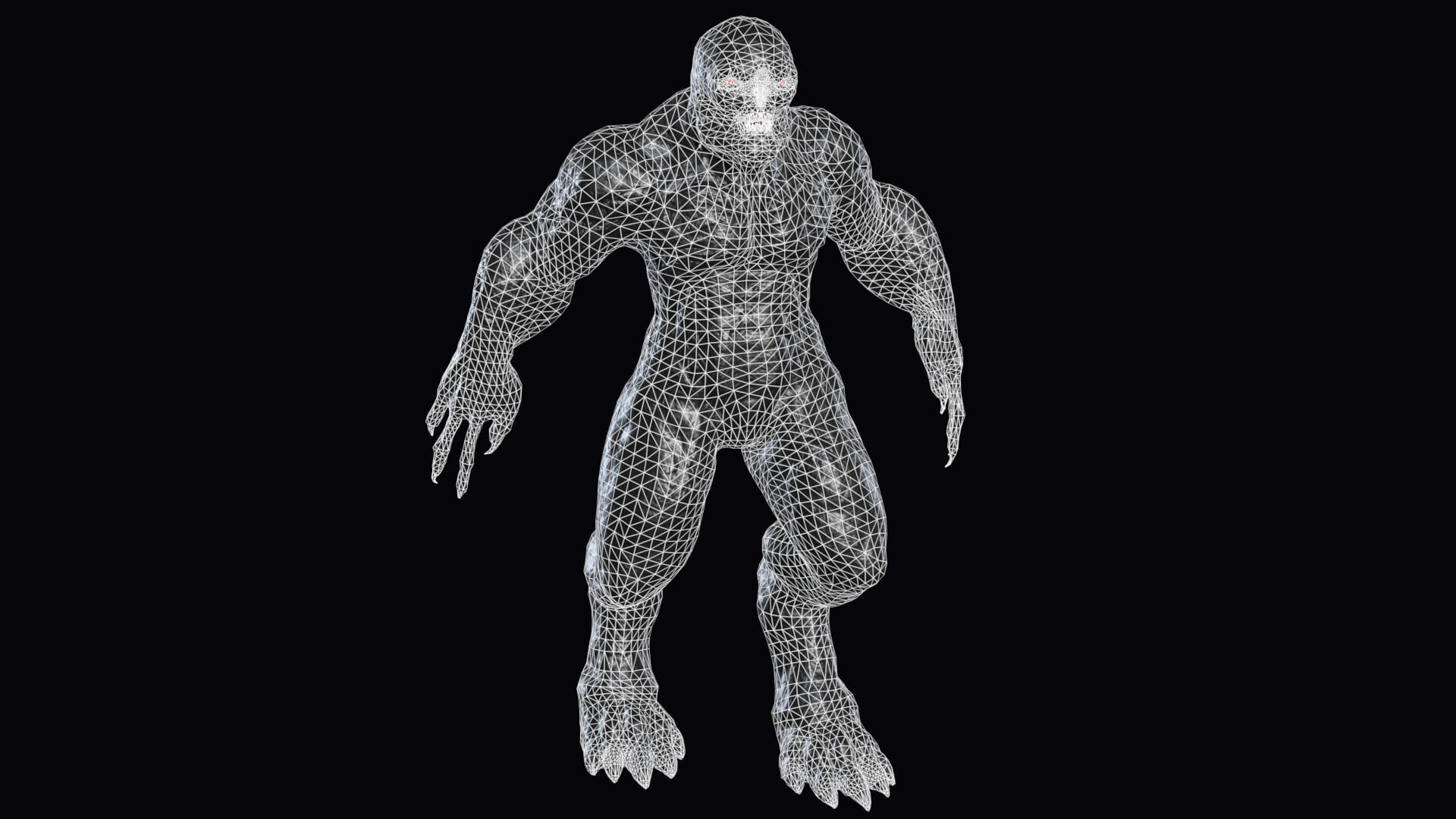 Big Demon 4 Monster - 3D Model by Phazan