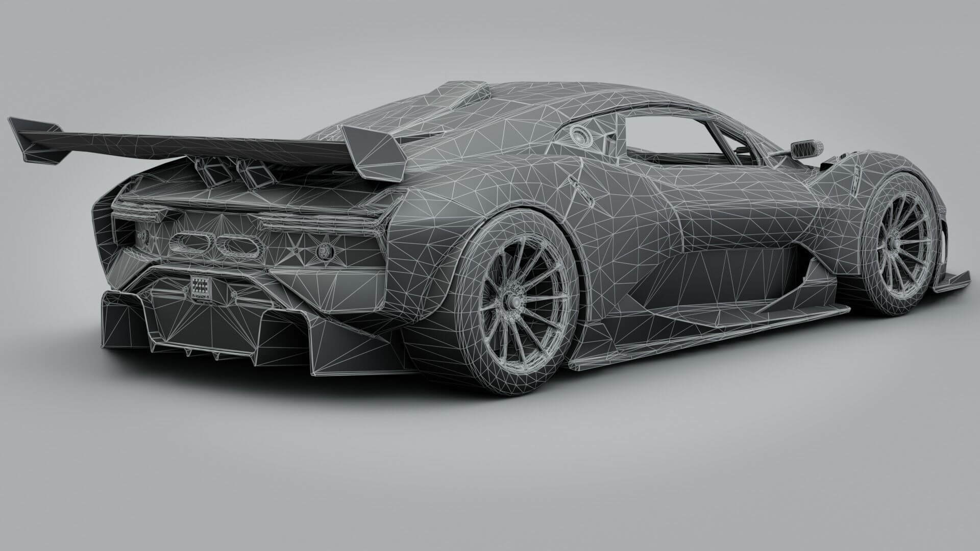 Brabham BT62 R - 3D Model by Phazan